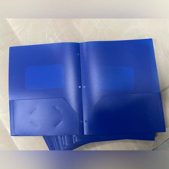 Target | Office | Upup 2 Pocket Plastic Folder Blue | Poshmark